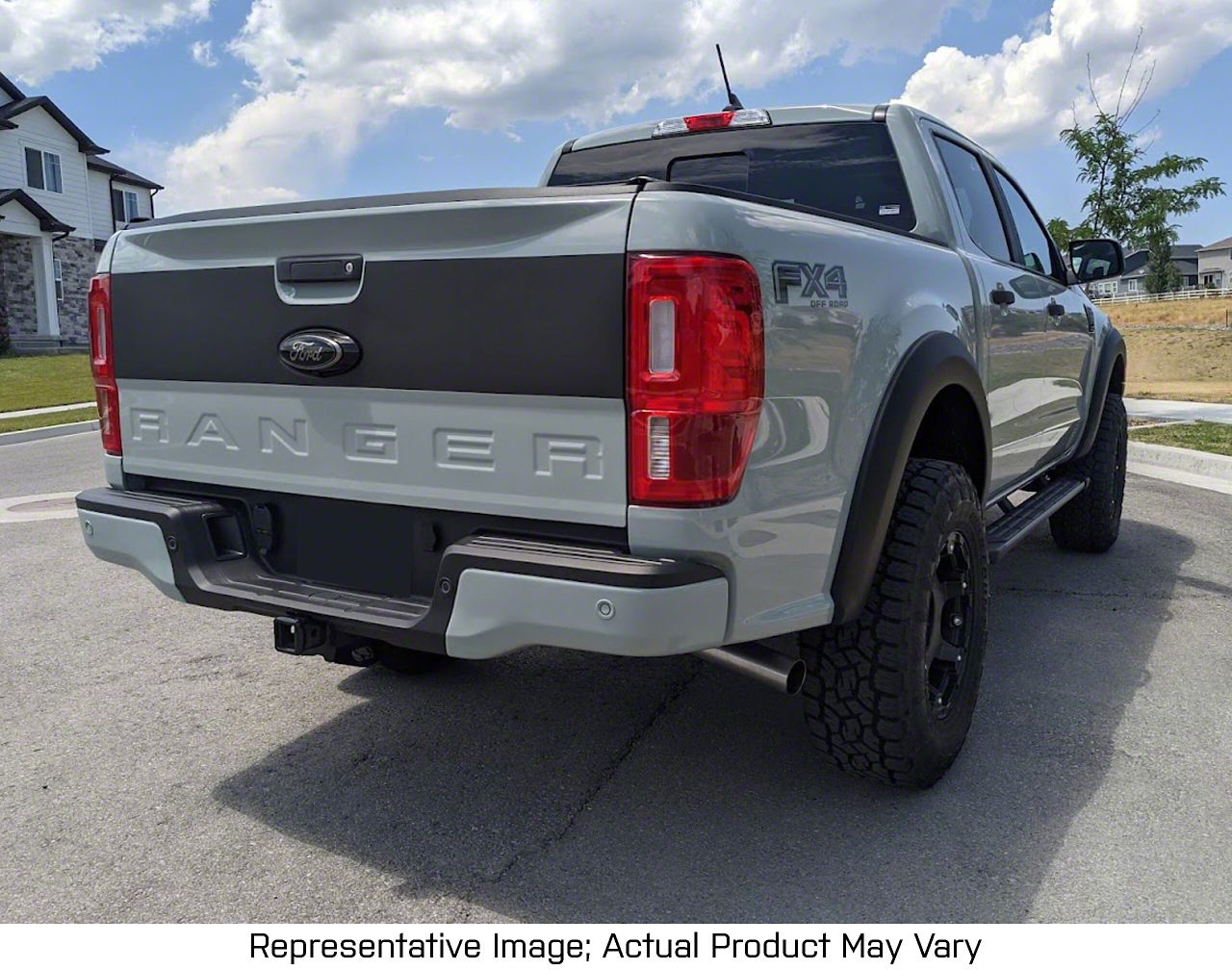 Ranger Tailgate Blackout Decal; Gloss Black (19-23 Ranger) - Free Shipping