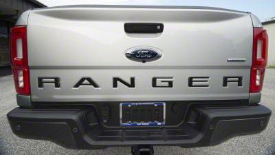 Ranger Tailgate Insert Letters; Reflective Matte Black (19-23 Ranger ...