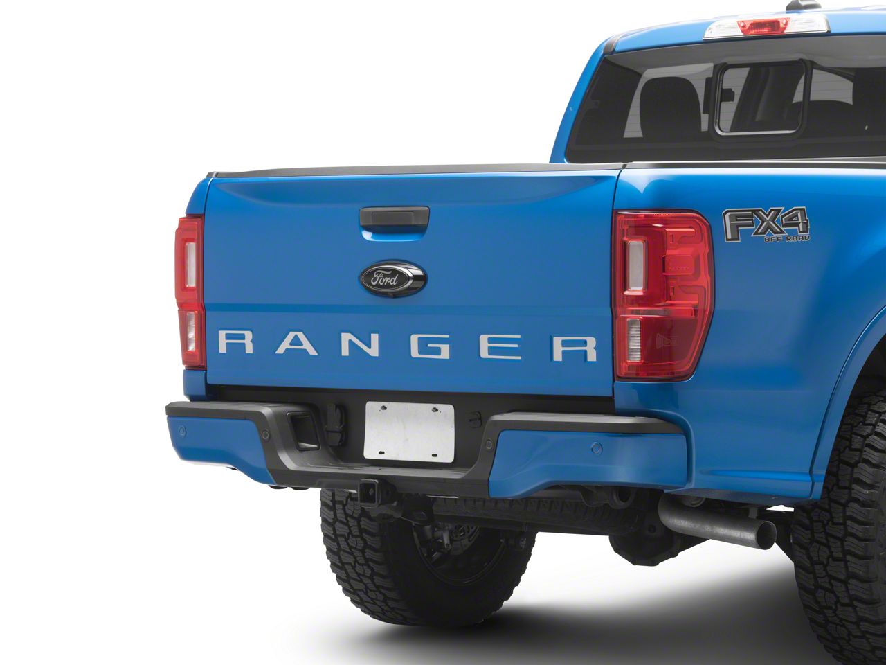 Ranger Tailgate Insert Letters; Silver Metallic (19-23 Ranger) - Free ...