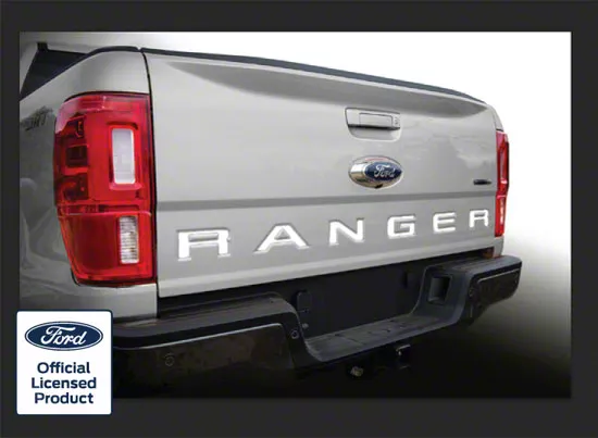 Ranger Tailgate Insert Letters; White (19-23 Ranger) - Free Shipping