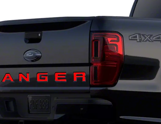 Ranger Tailgate Letter Vinyl Inserts; Matte Black (19-23 Ranger) - Free ...