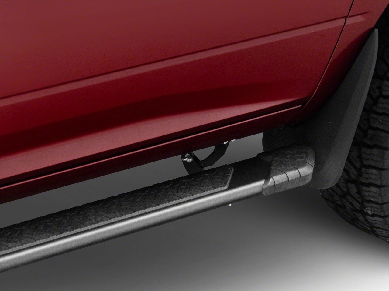 Raptor Series RAM 2500 5-Inch Tread Step Running Boards; Textured Black ...