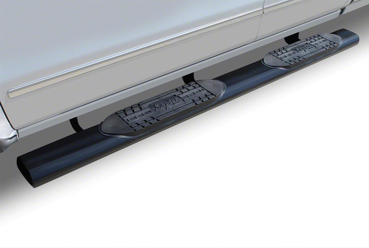 Raptor Series Silverado 3500 6-Inch Straight Oval Side Step Bars; Black ...