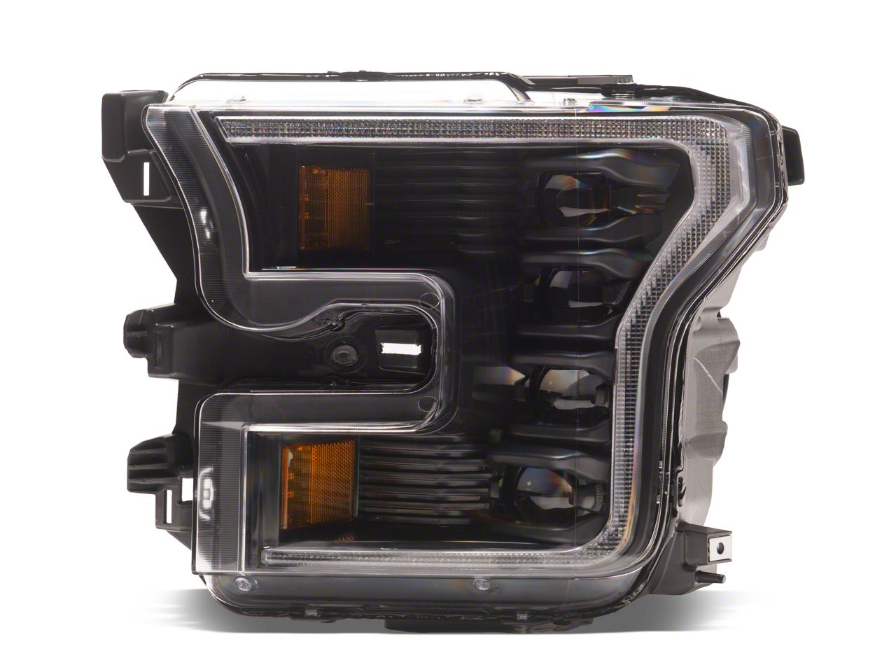 Raxiom F-150 CXR Series V2 LED Projector Headlights; Black Housing ...