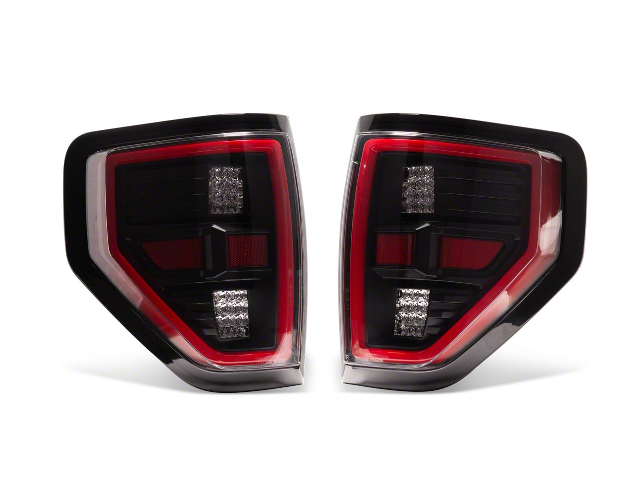 Raxiom F-150 LED Ring Tail Lights; Black Housing; Clear Lens T583567 ...
