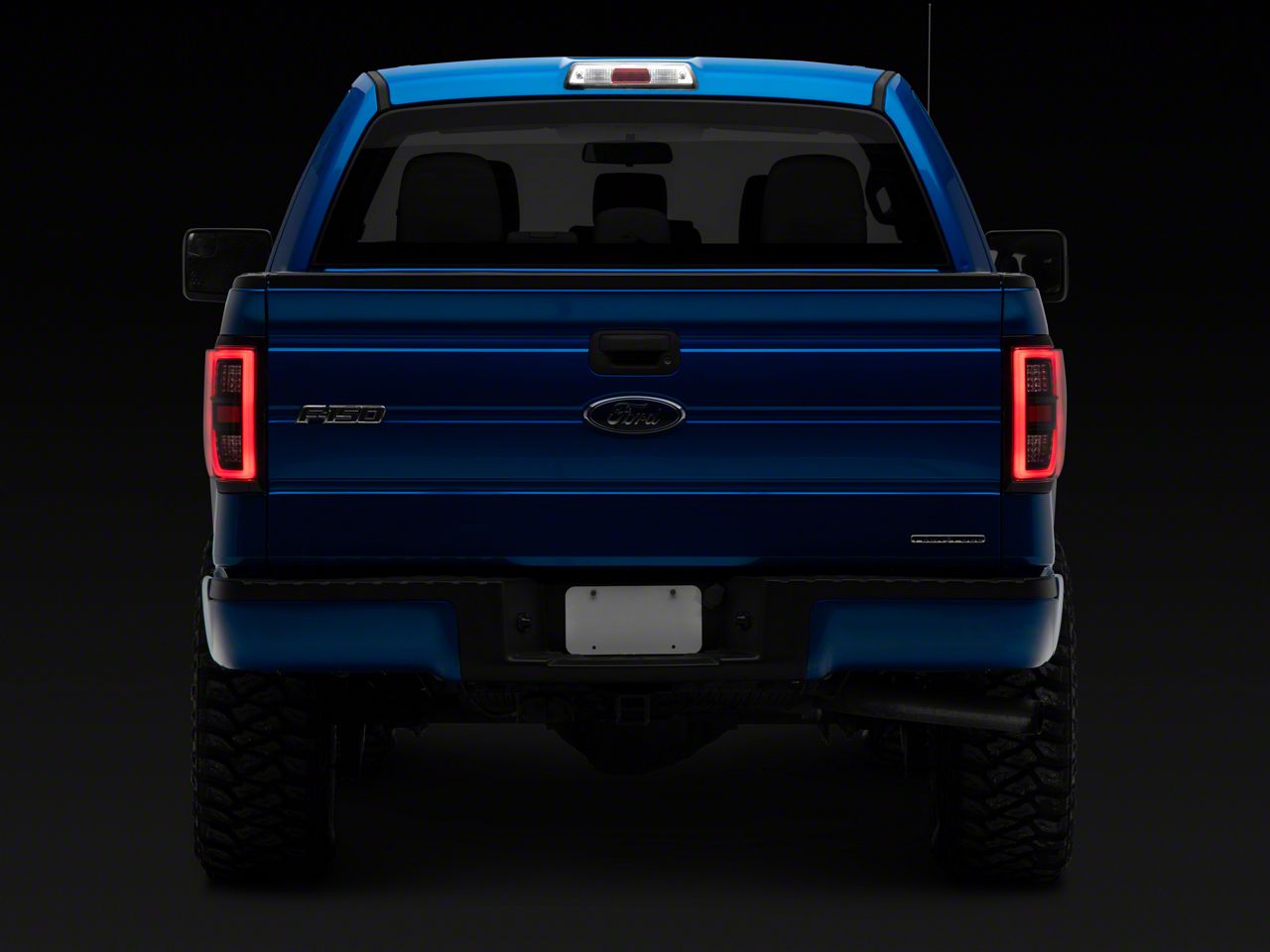 Raxiom F-150 LED Ring Tail Lights; Black Housing; Clear Lens T583567 ...