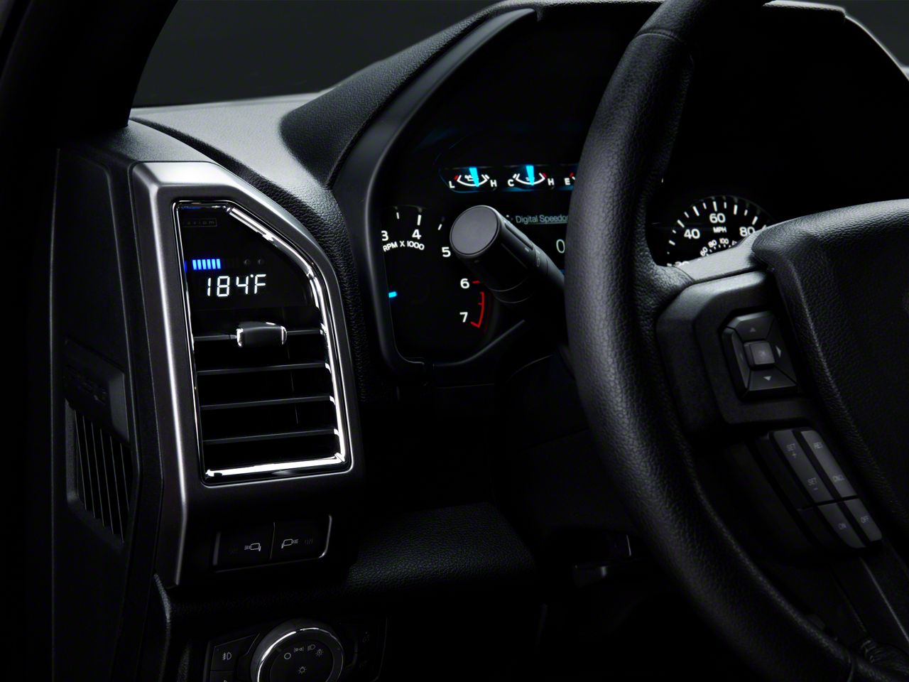 Raxiom F-350 Super Duty Vent Integrated OBD2 Multi-Gauge without Vent ...