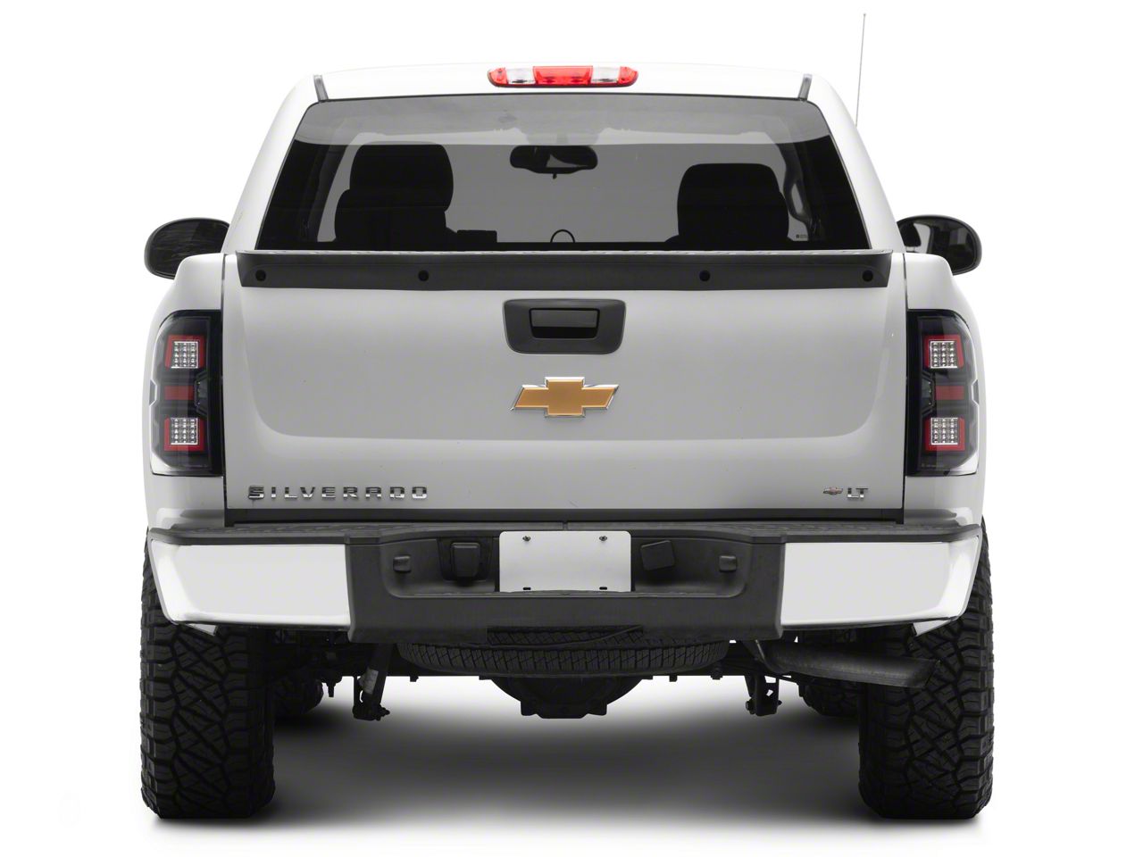Raxiom Silverado 1500 LED Dual Ring Tail Lights; Black Housing; Clear ...