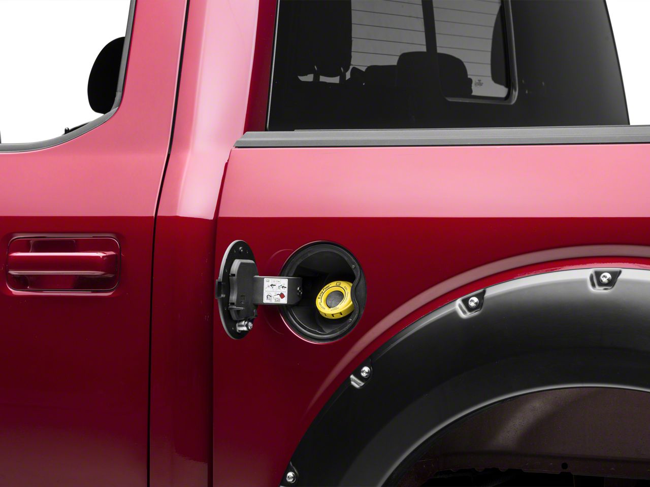 RBP F-150 RX-2 Locking Fuel Door - Black RBP-6152KL-RX2 (15-20 F-150 ...