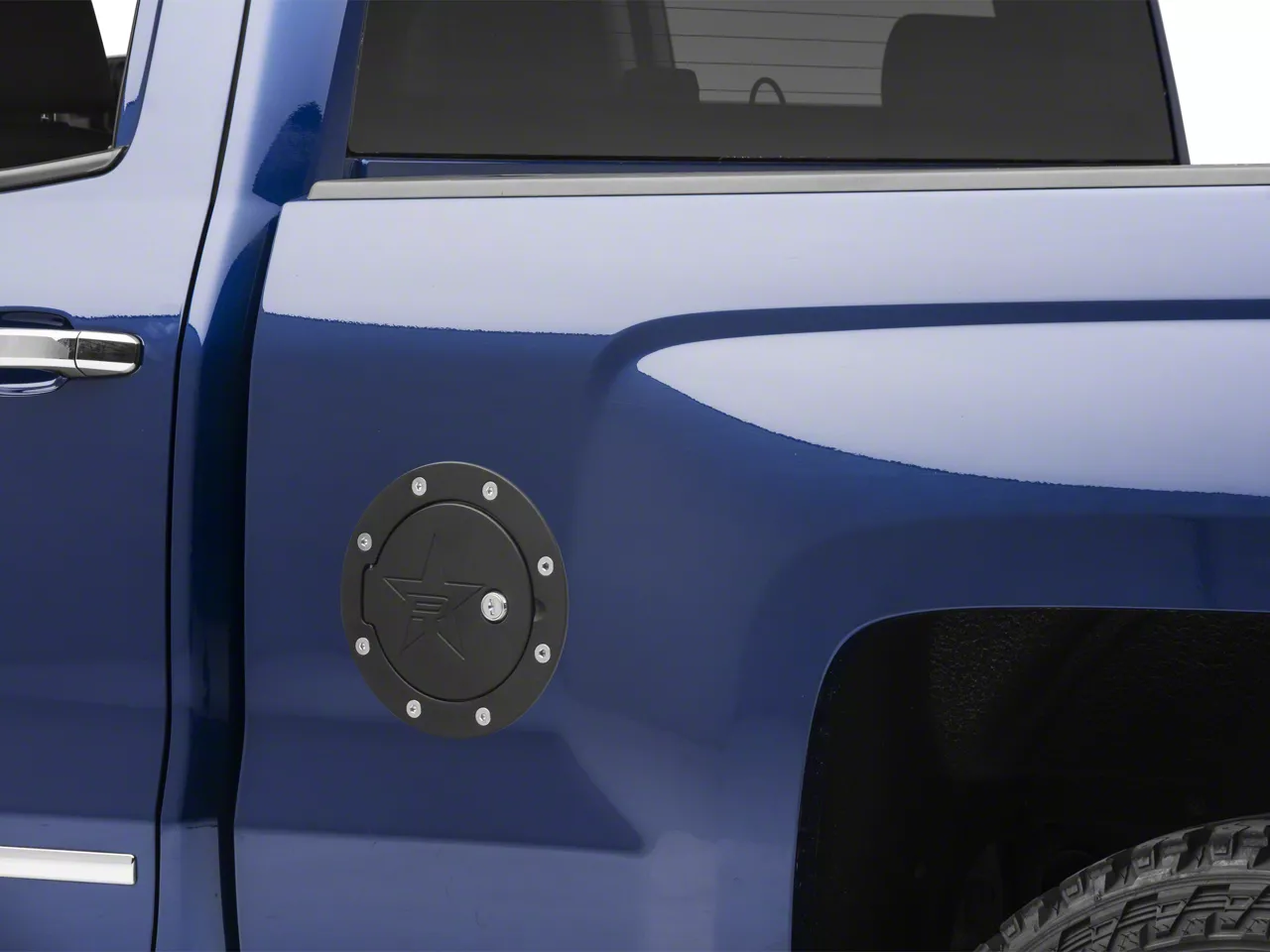 RBP Silverado RX-2 Series Locking Fuel Door - Black RBP-6107KL-RX2 (14 ...