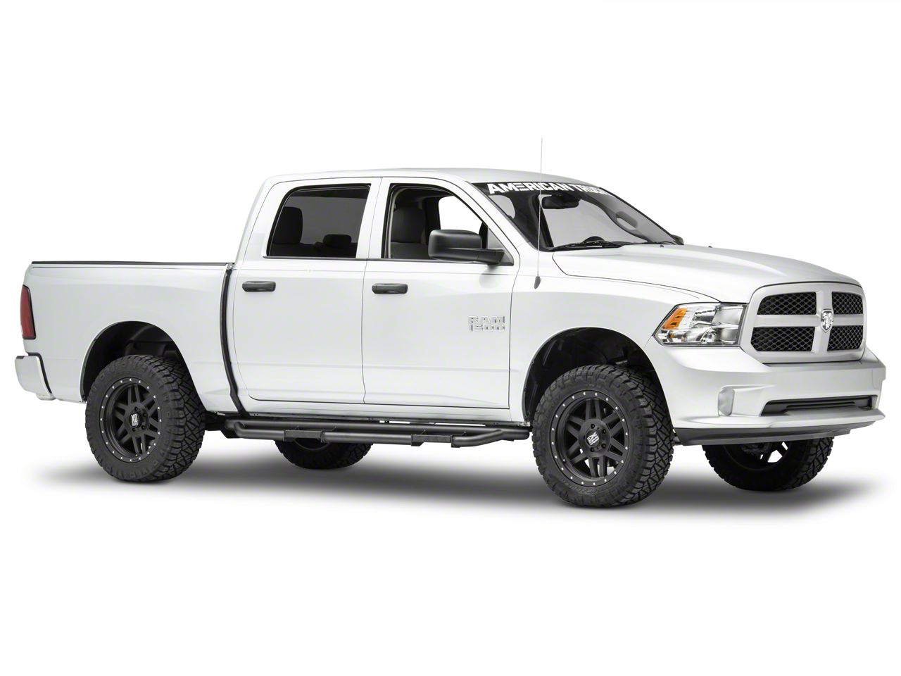 RBP RAM RX-3 Cab Length Side Step Bars - Black R102462 (09-18 RAM 1500 ...