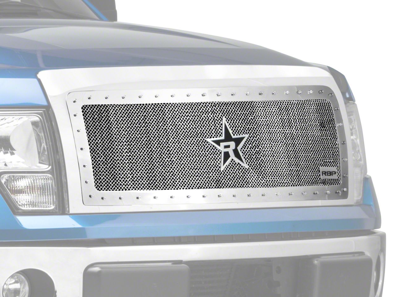 RBP F-150 RX-5 HALO Series Studded Frame Upper Grille Insert - Chrome ...