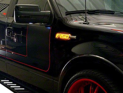 F-150 Illuminated 2 Piece Emblem Kit - Black (09-14 F-150, Excluding ...