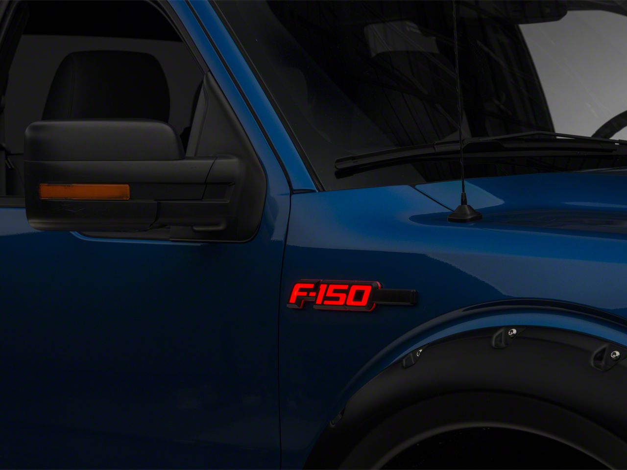 F-150 Illuminated 2 Piece Emblem Kit - Black (09-14 F-150, Excluding ...