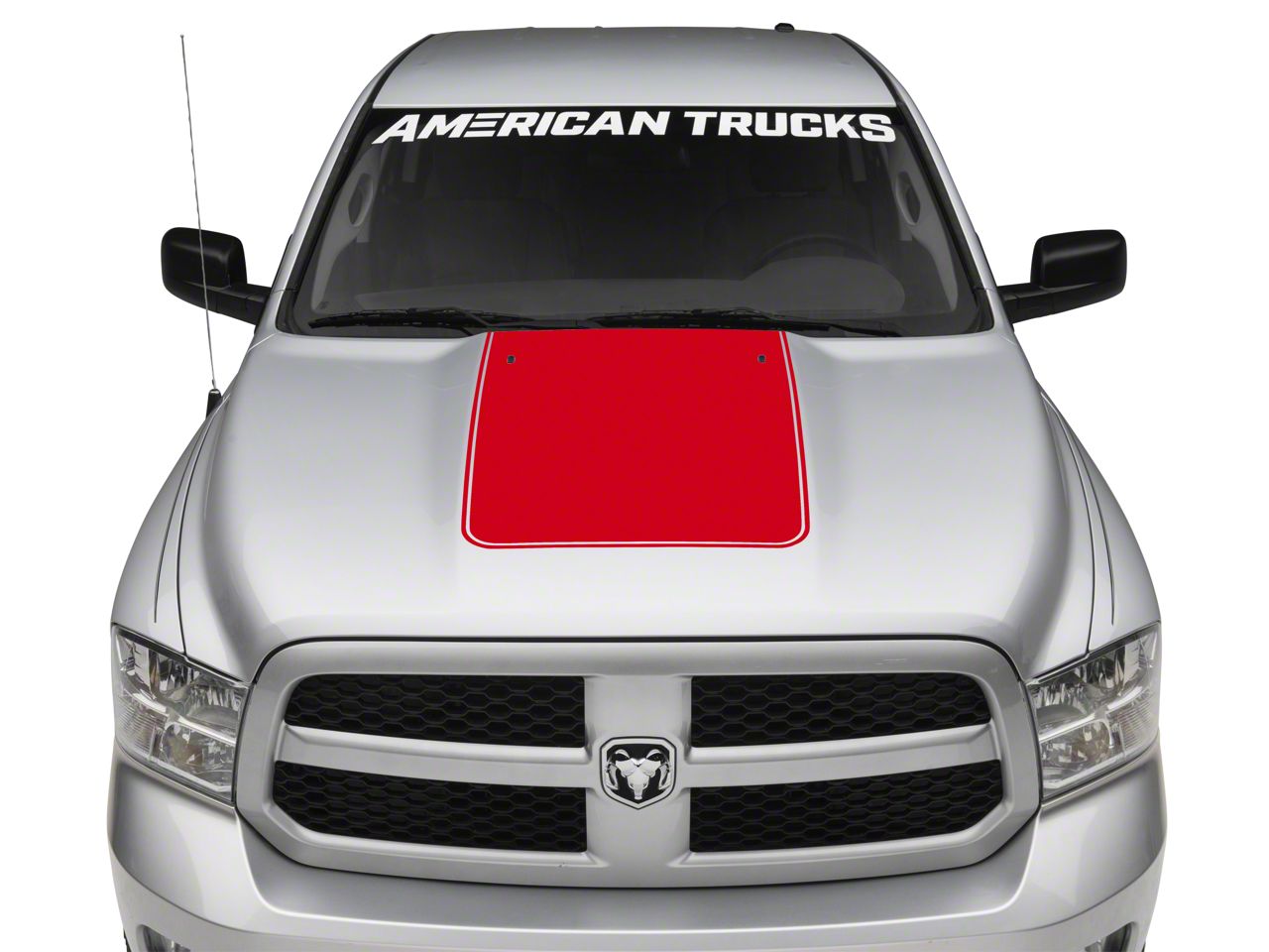 SEC10 RAM 1500 Red Hood Decal R105416 (09-18 RAM 1500)
