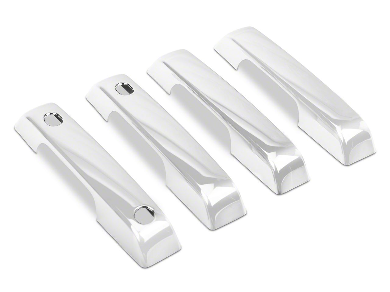 RedRock F-150 Front and Rear Door Handle Covers; Chrome T569024 (21-25 ...