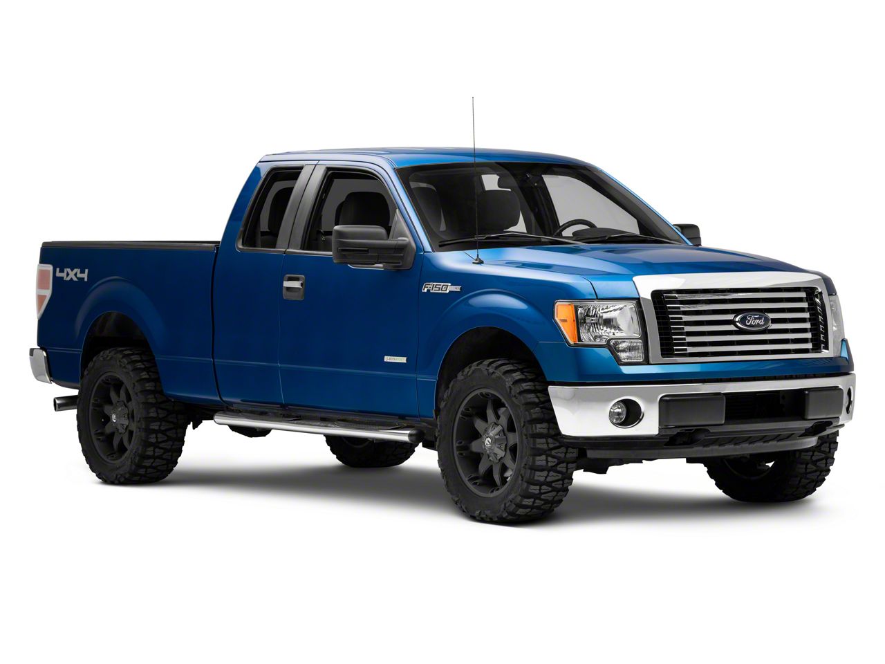 RedRock F-150 Front Bumper Guard Inserts; Black T546789 (09-14 F-150 ...