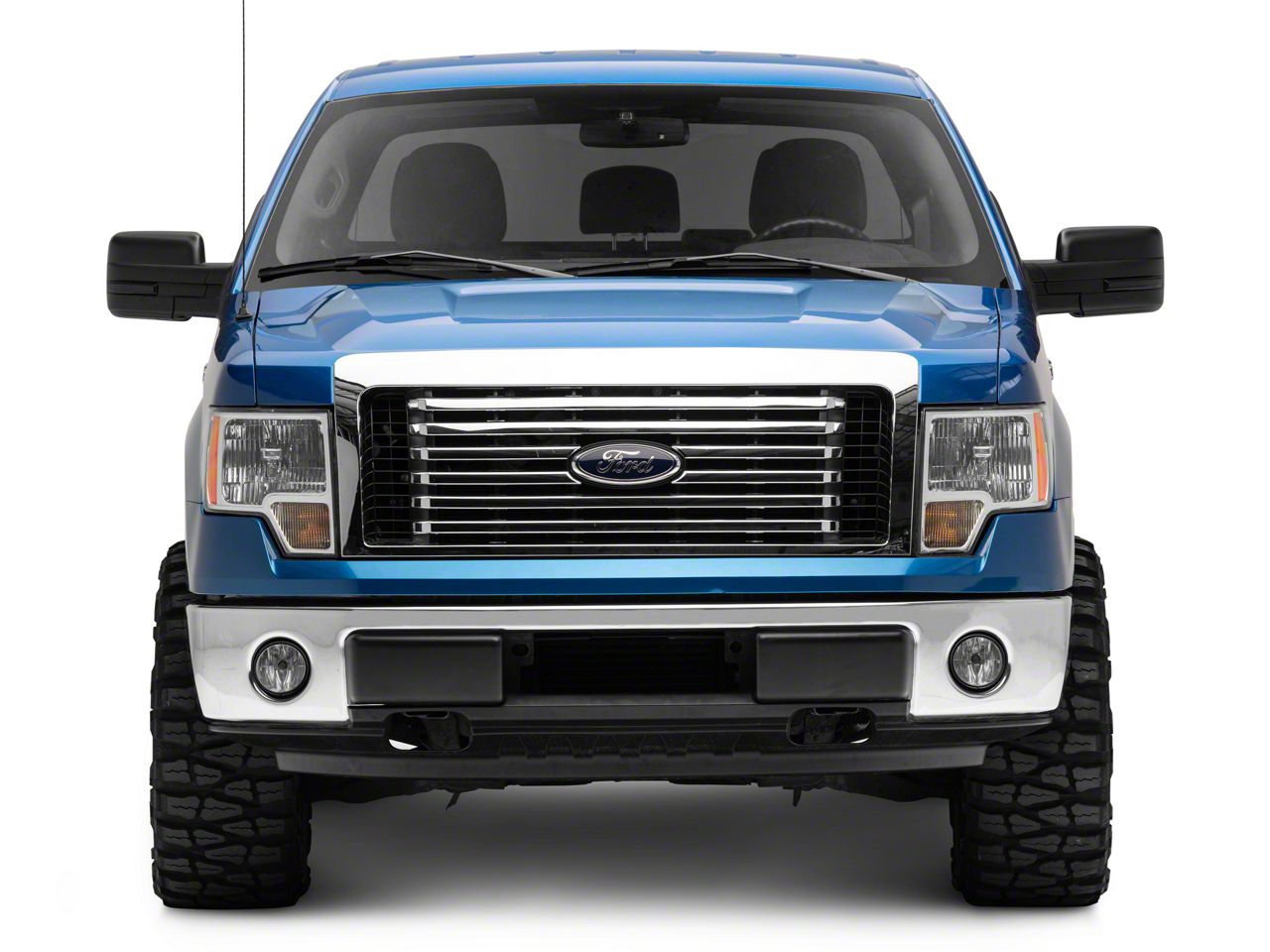 RedRock F-150 Front Bumper Guard Inserts; Black T546789 (09-14 F-150 ...