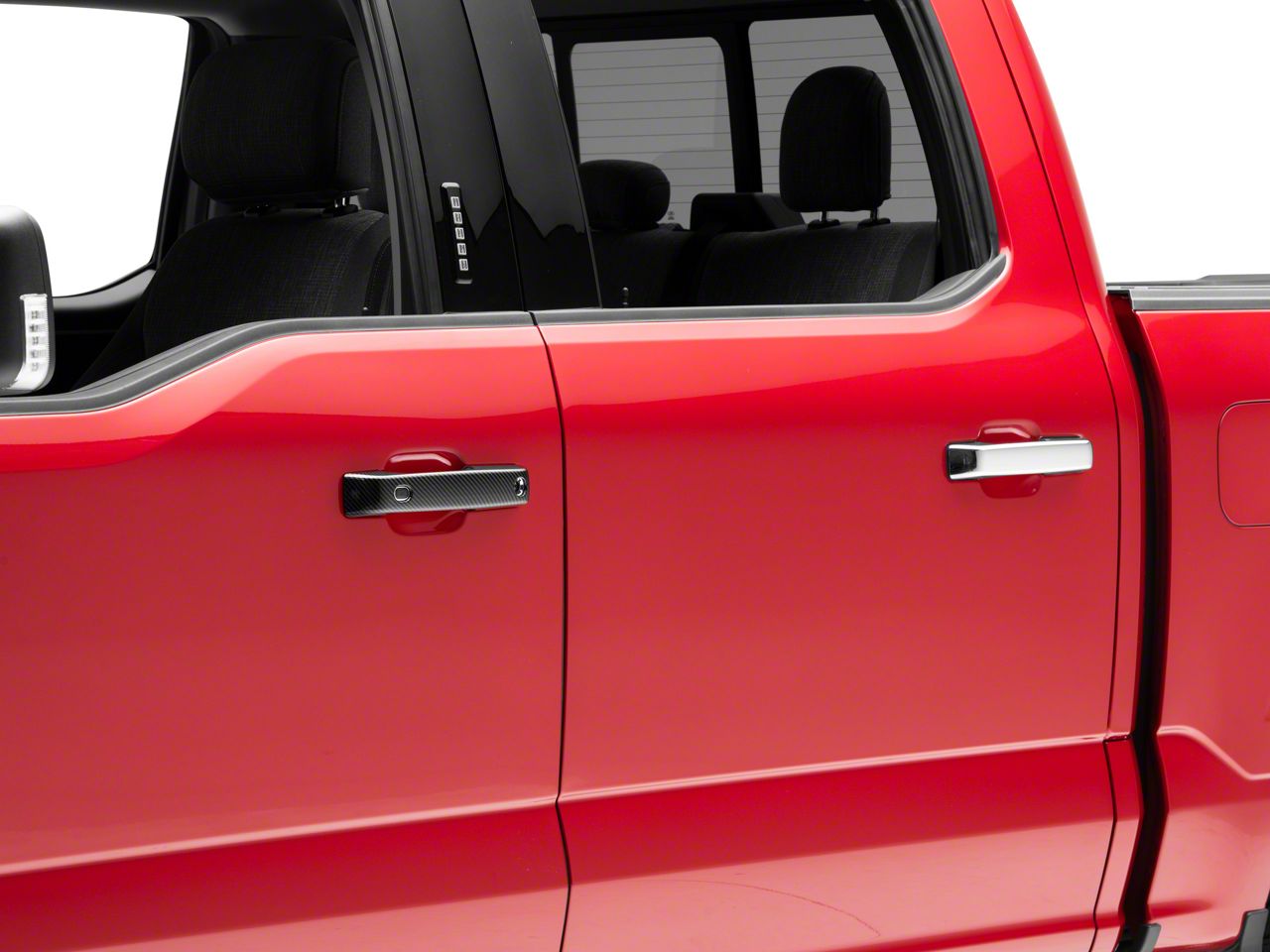 RedRock F-150 Front Door Handle Covers; Carbon Fiber T569025 (21-24 F ...