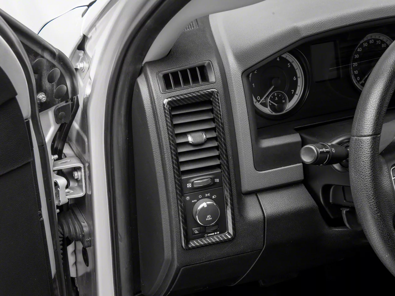 RedRock RAM 1500 Air Vent Trim Set; Carbon Fiber R133609 (09-18 RAM ...