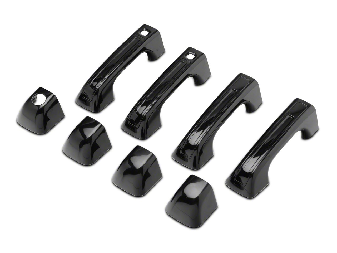 RedRock RAM 1500 Door Handle Covers; Black R133616 (19-25 RAM 1500 w ...