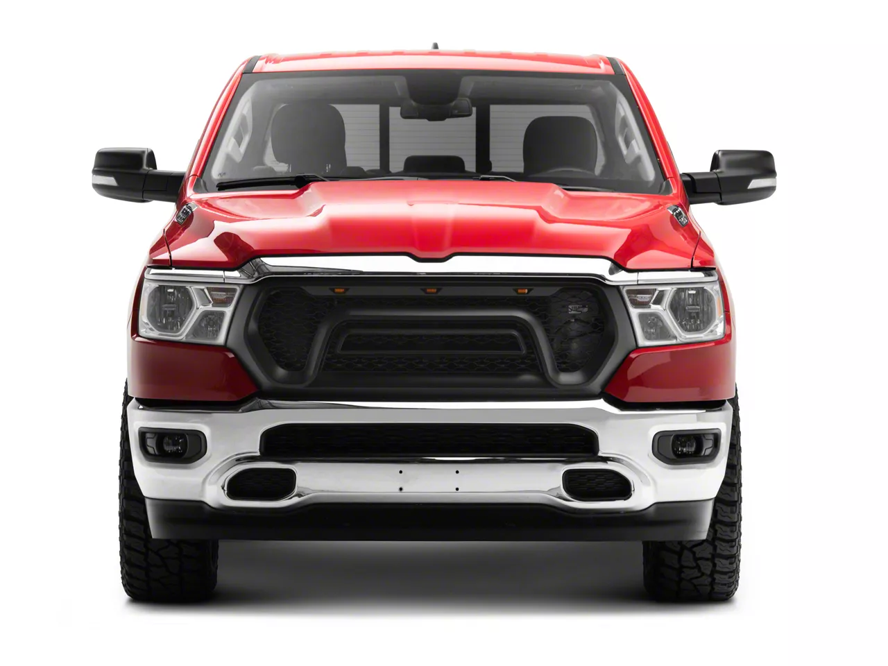 RedRock RAM 1500 Rebel Style Upper Replacement Grille with LED DRL ...