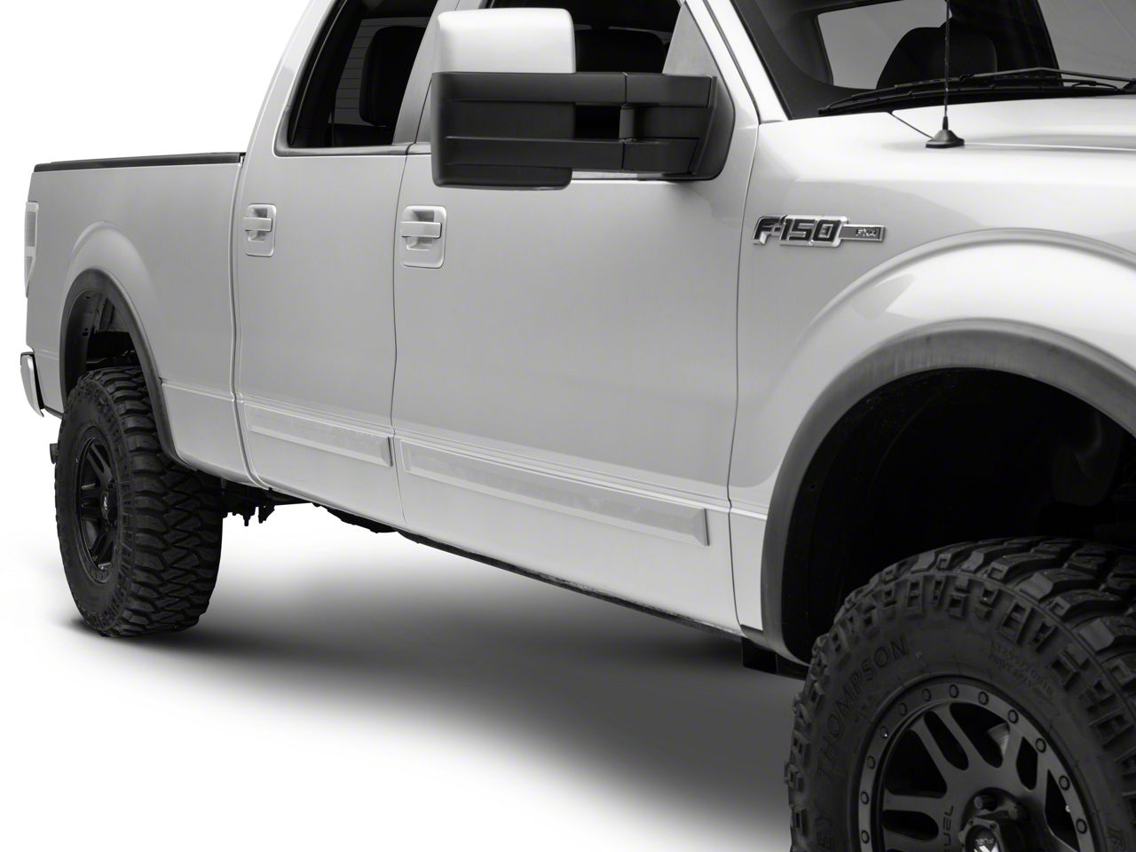 RedRock F-150 Rugged Look Body Side Moldings; Unpainted T532676-00 (09 ...