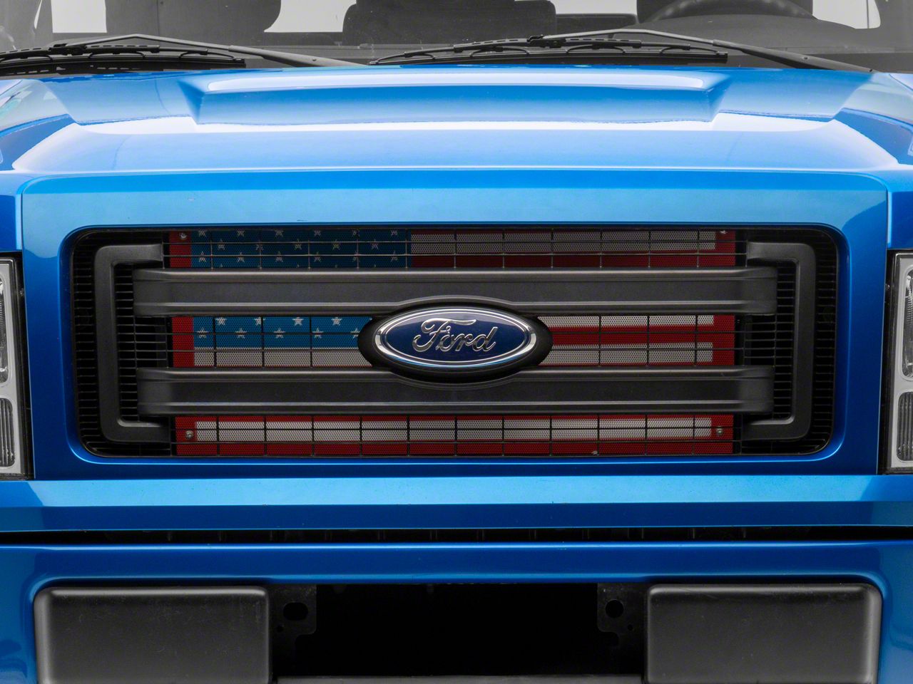 RedRock F-150 Grille Insert; Old Glory T569091 (09-14 F-150, Excluding ...