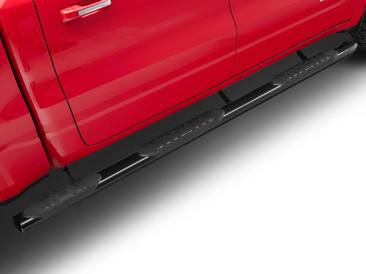 RedRock RAM 1500 5-Inch Oval Bent End Wheel to Wheel Side Step Bars ...