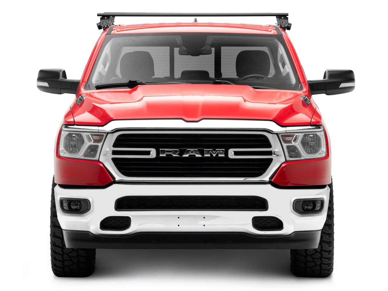 RedRock RAM 1500 Cross Bar Roof Rack; Black; 60-Inch T574597 (13-24 RAM ...