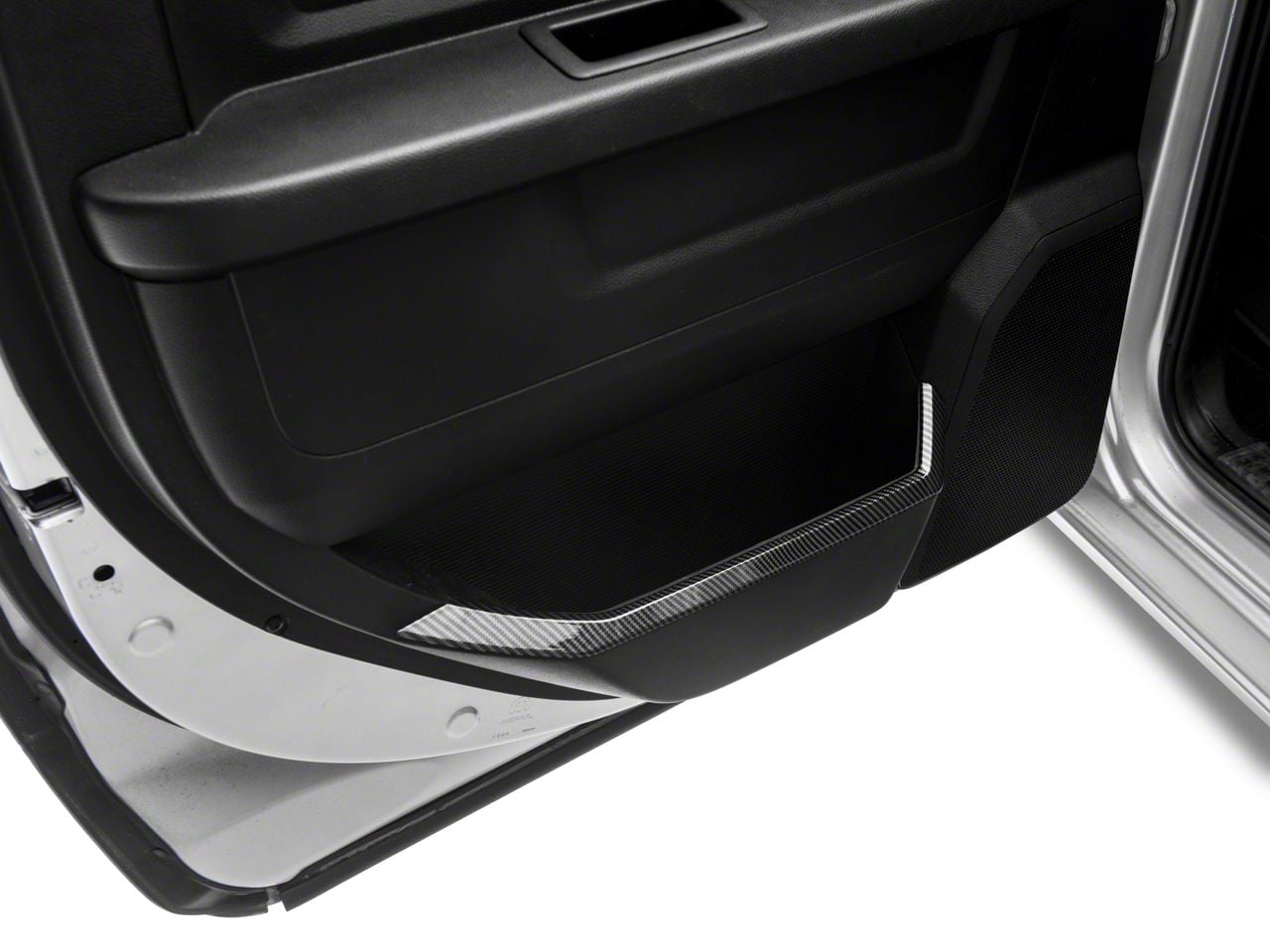 RedRock RAM 1500 Door Storage Compartment Trim; Carbon Fiber R133893 ...