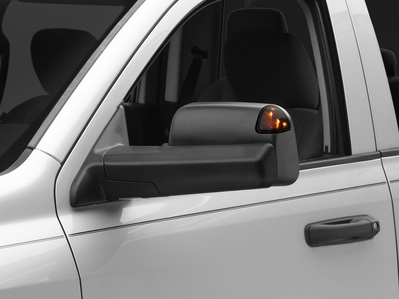 RedRock RAM 1500 Powered Heated Towing Mirrors with Smoked Turn Signals ...