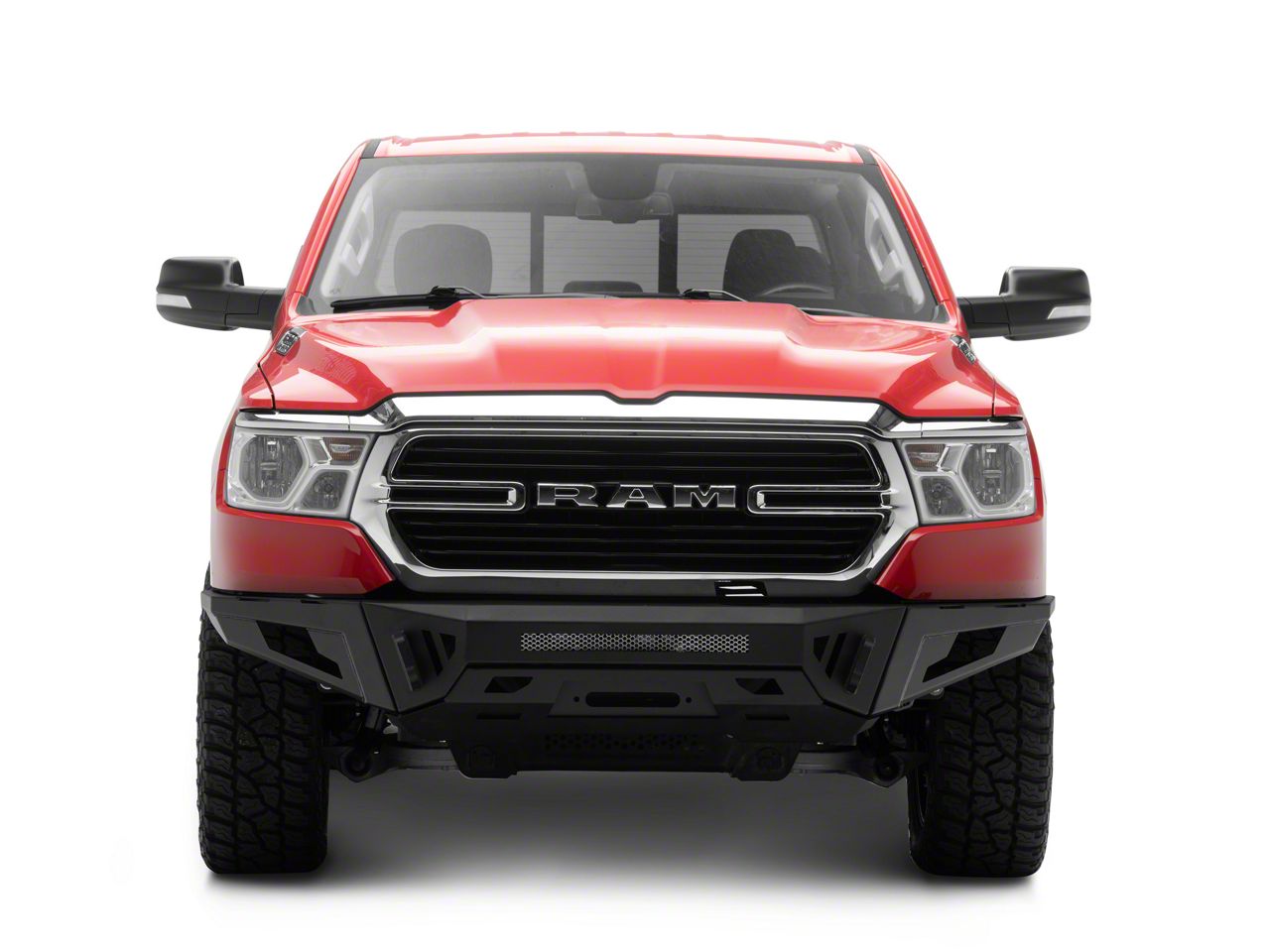 RedRock RAM 1500 Pre-Runner HD Modular Winch Mount Front Bumper R155825 ...