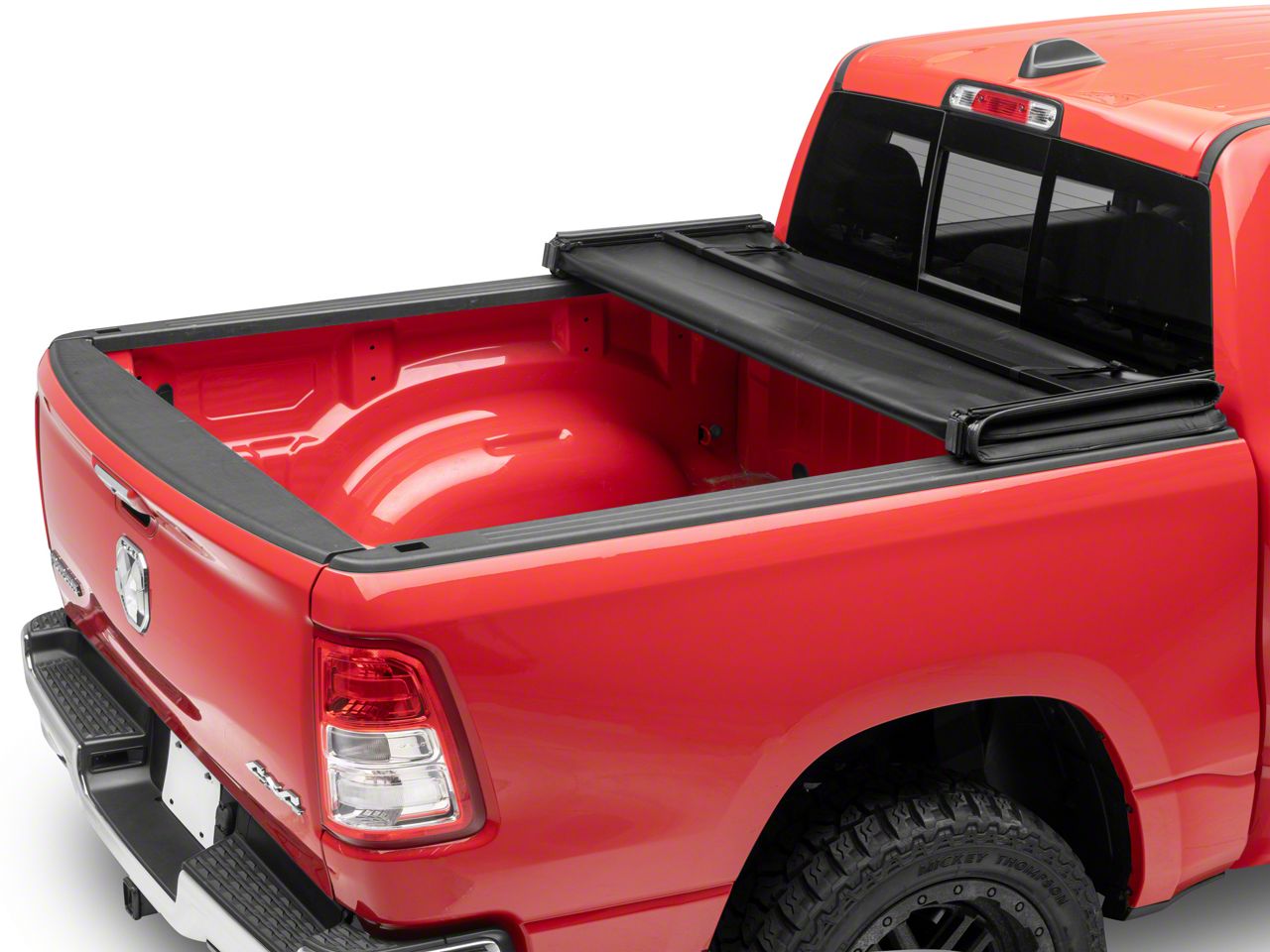 RedRock RAM 1500 Soft Tri-Fold Tonneau Cover R149815 (19-26 RAM 1500 w ...