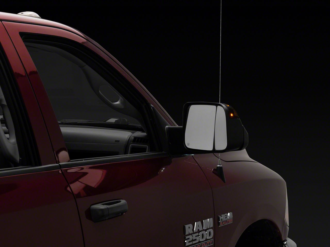 RedRock RAM 2500 Powered Heated Towing Mirrors with Smoked Turn Signals ...