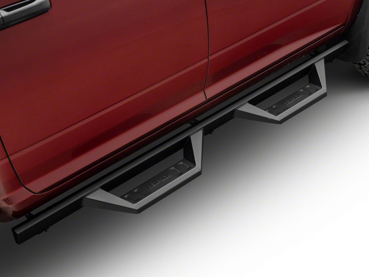 RedRock RAM 2500 TC2 Drop Step Running Boards; Textured Black R175556 ...