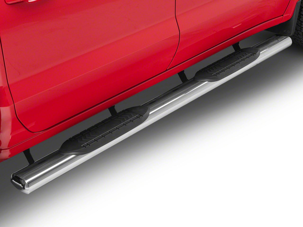 RedRock Silverado 1500 6-Inch Oval Straight End Side Step Bars ...