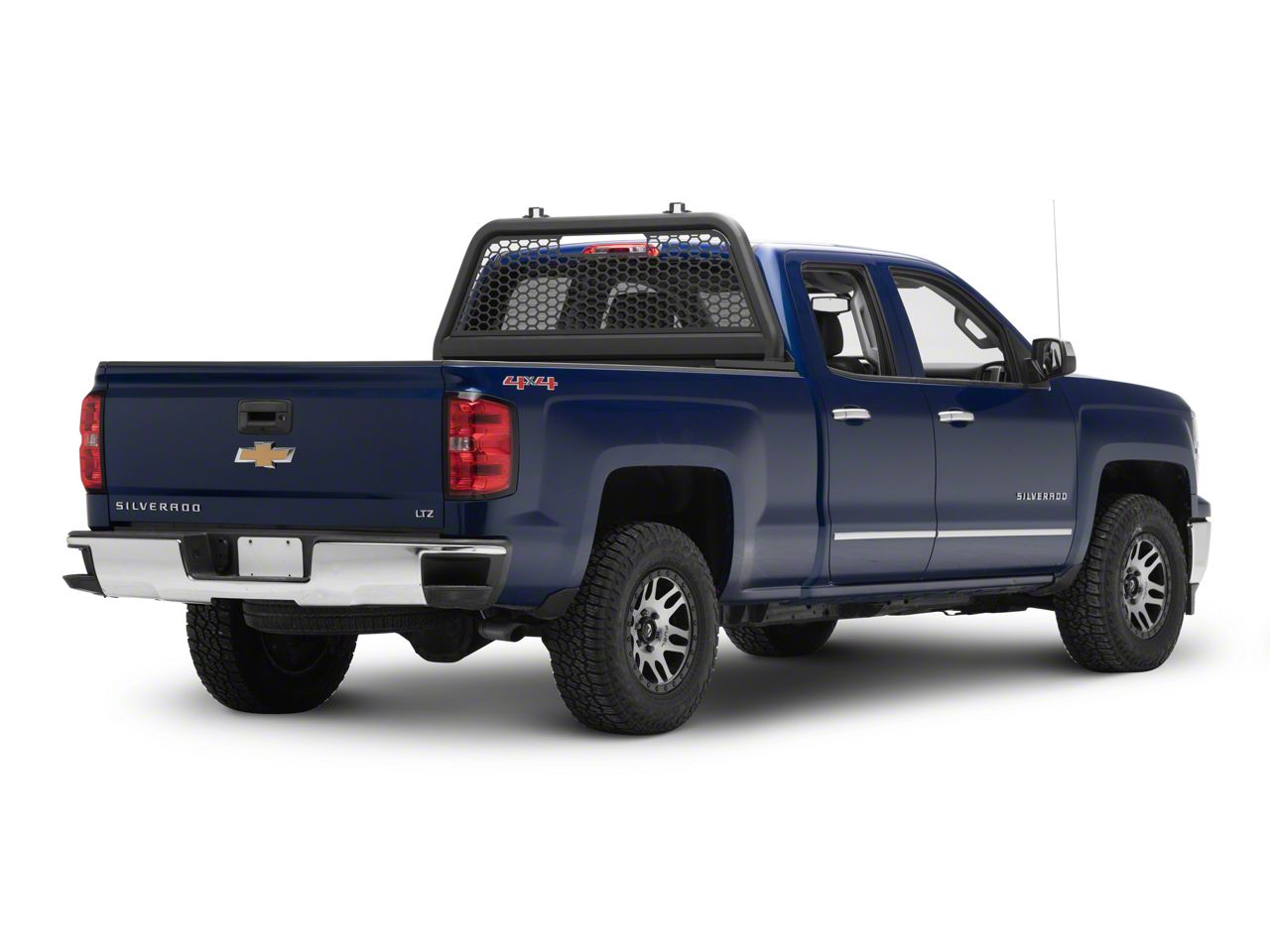 RedRock Silverado 1500 HD Headache Rack; Textured Black T587035 (07-18 ...