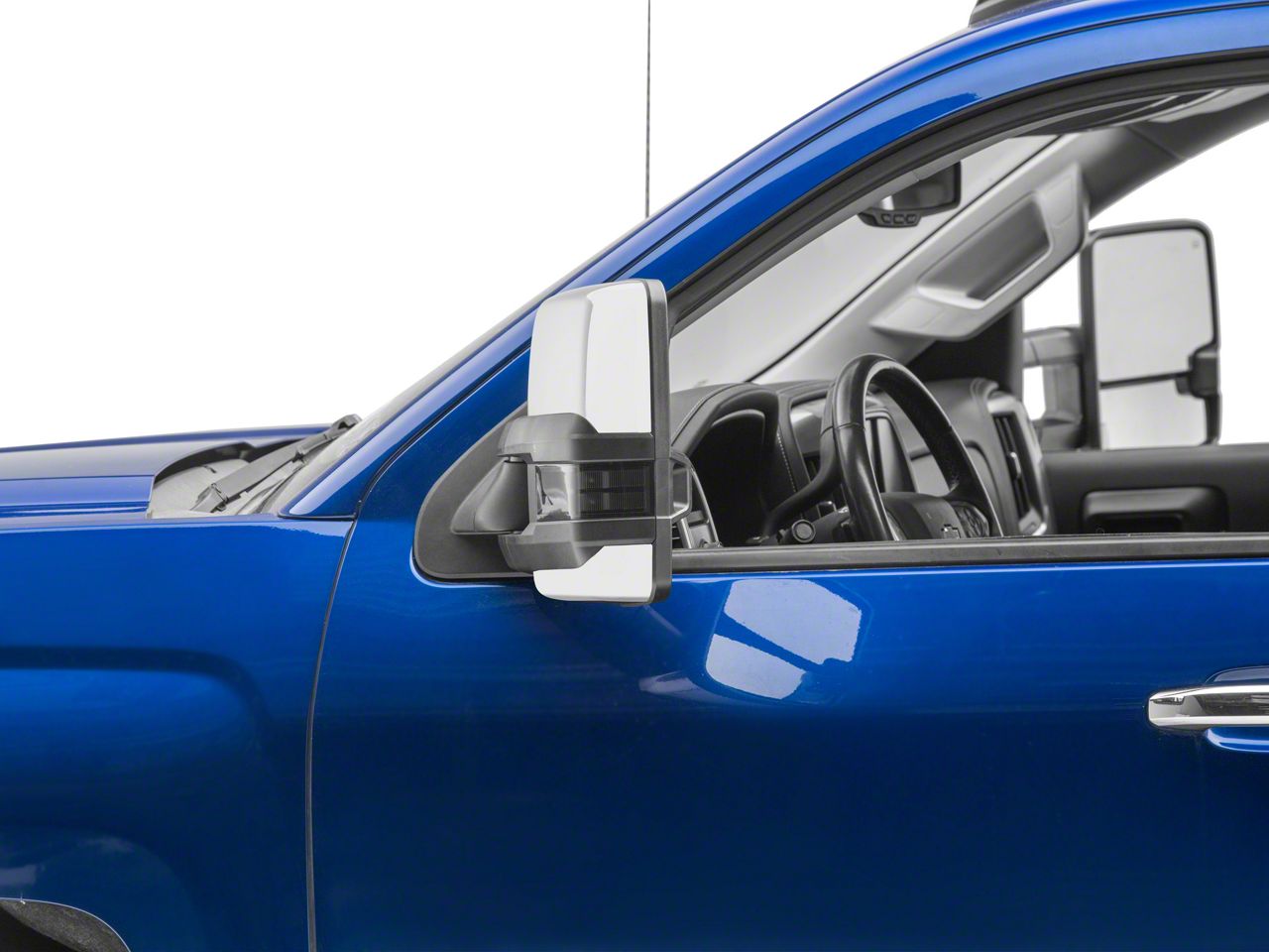 RedRock Silverado 1500 Powered Heated Towing Mirrors with Smoked Amber ...