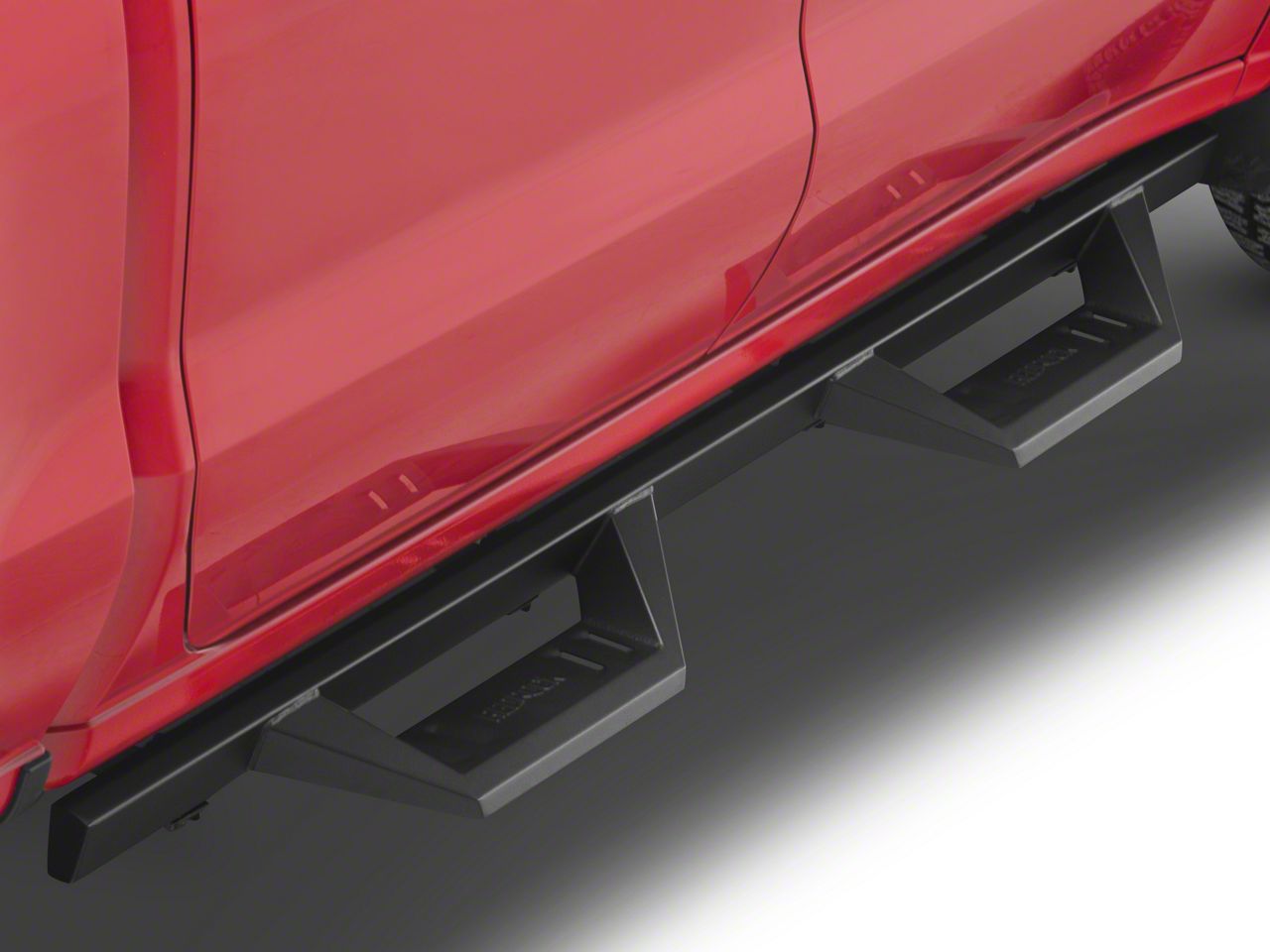 RedRock Silverado 1500 TC2 Drop Step Running Boards; Textured Black ...