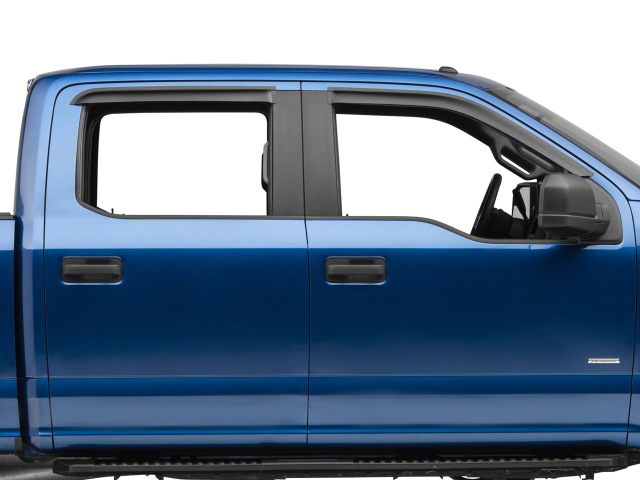 SpeedForm F-150 Window Deflectors; Front and Rear; Smoked T543322 (15 ...