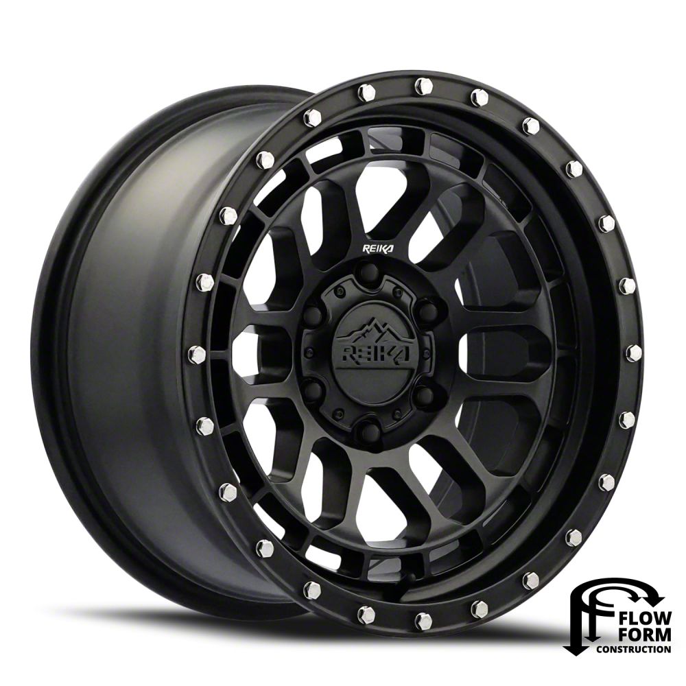 Reika Silverado 1500 R35 Rambler Satin Black 6-Lug Wheel; 17x9; -12mm ...