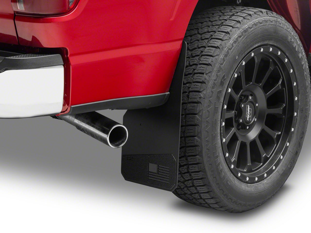 F-350 Super Duty Merica Mud Flaps; Front or Rear; Black (Universal ...