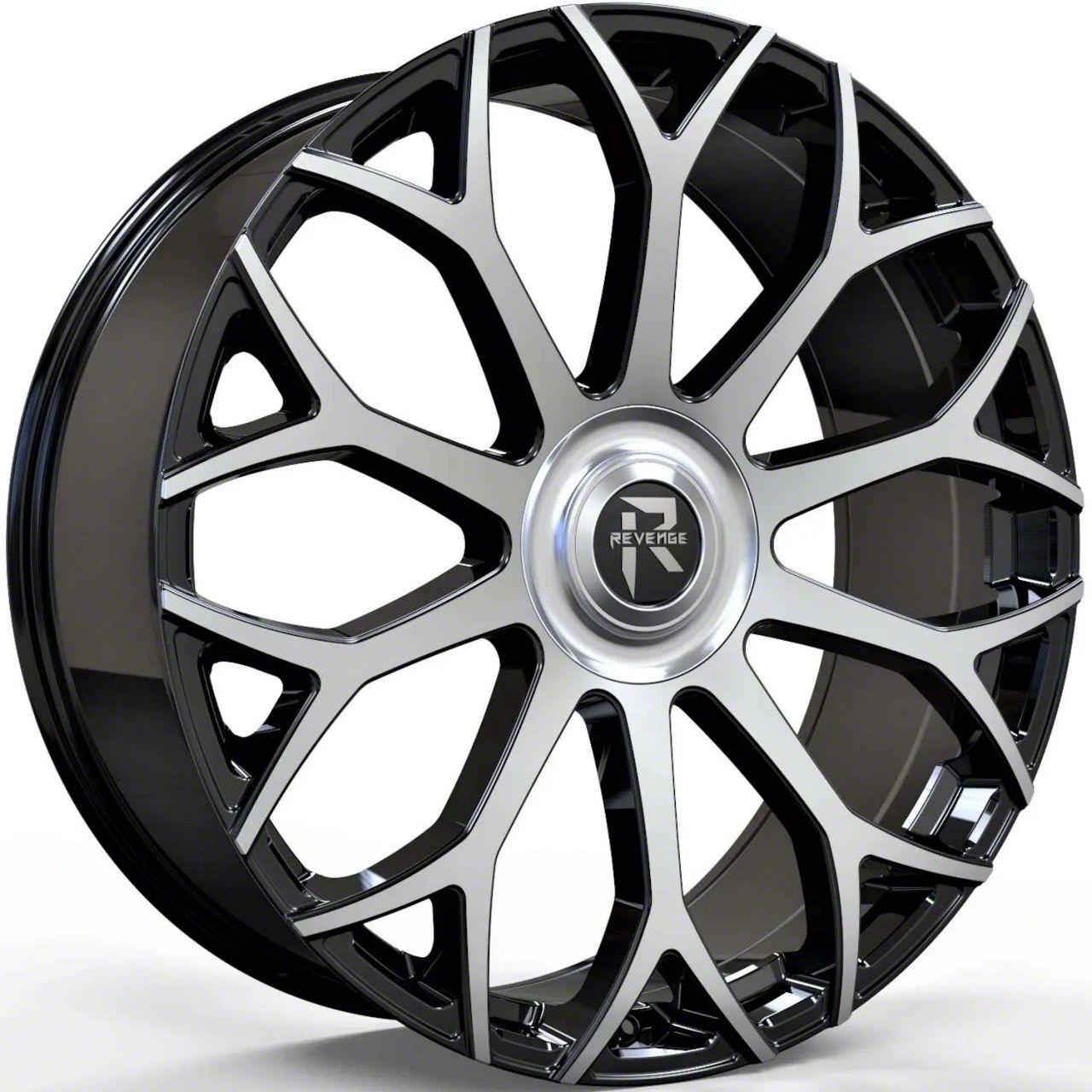 Revenge Luxury Wheels F-150 RL-105 Big Floater Black Machined 6-Lug ...