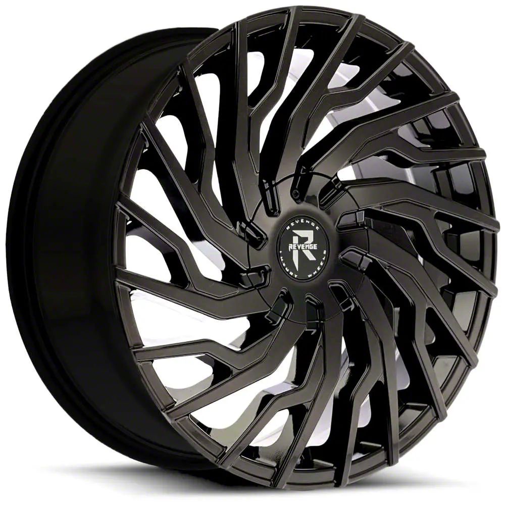 F-150 RL-101 Gloss Black 6-Lug Wheel; 24x9; 25mm Offset (15-20 F-150 ...