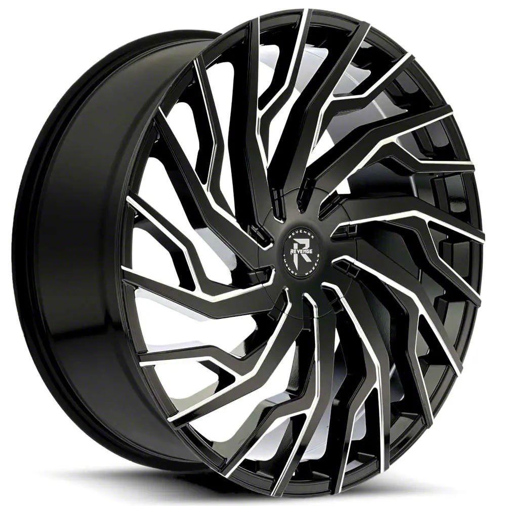 Revenge Luxury Wheels F-150 RL-101 Black Milled Windows 6-Lug Wheel ...