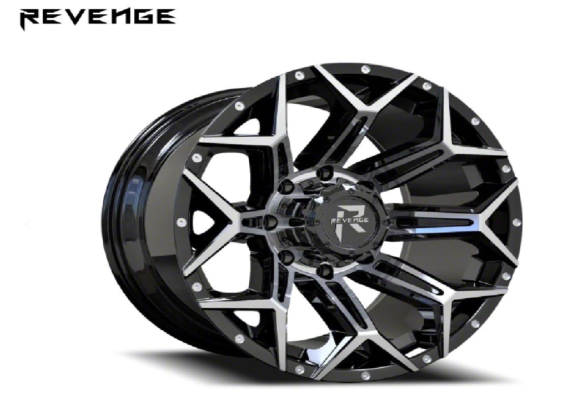 F-350 Super Duty RV-202 Black and Milled 8-Lug Wheel; 20x9; 0mm Offset ...