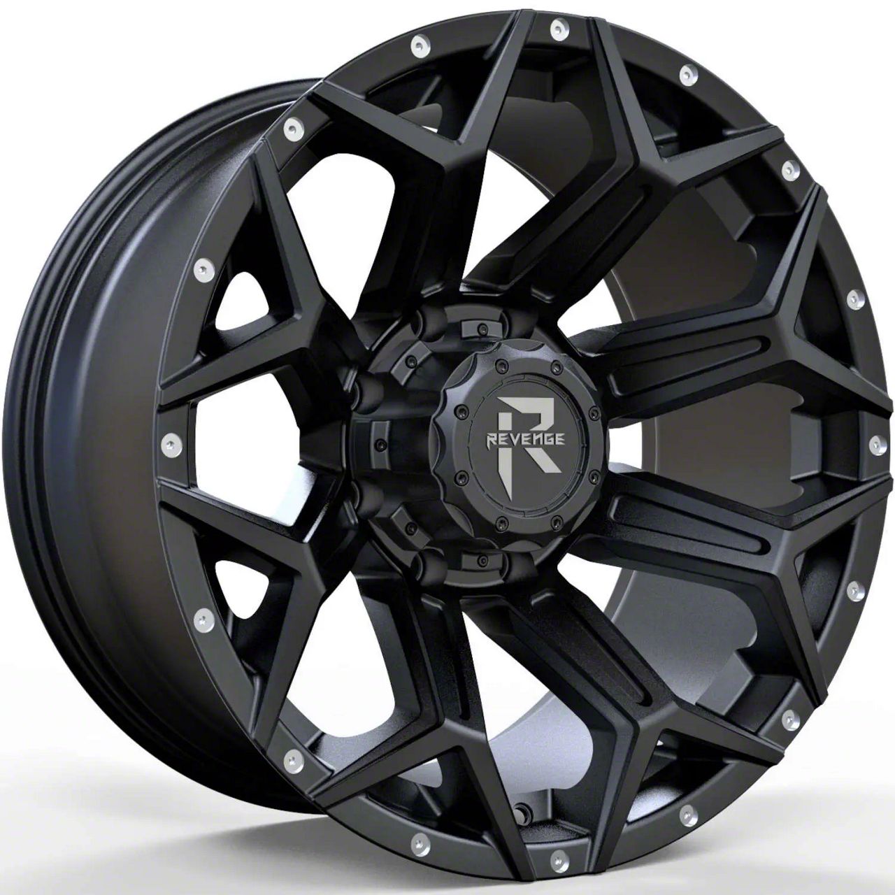 RAM 1500 RV-202 Satin Black with Dots 5-Lug Wheel; 20x9; 0mm Offset (94 ...