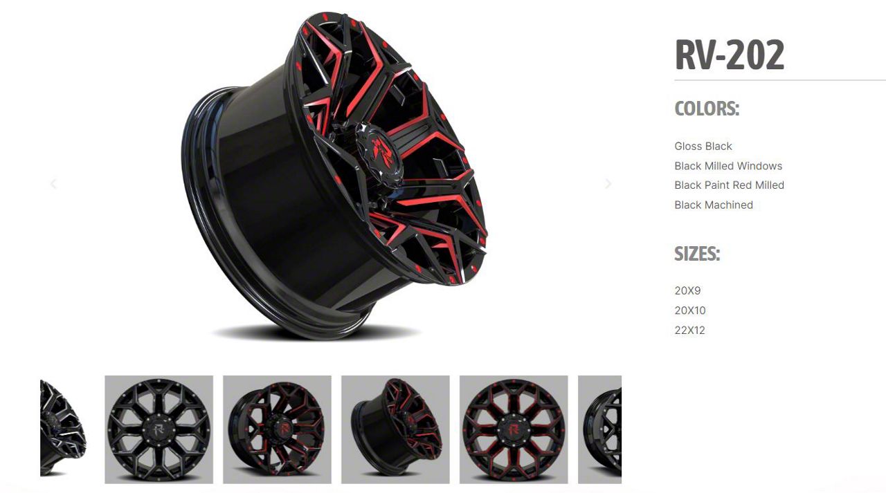 Revenge Off-Road Wheels Silverado 1500 RV-202 Satin Black with Dots 6 ...