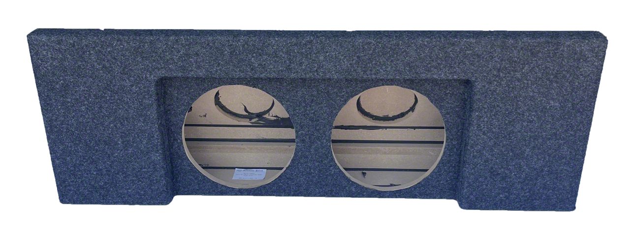 Canyon Dual 10-Inch Down Firing Under Seat Subwoofer Box; Carpeted (15 ...